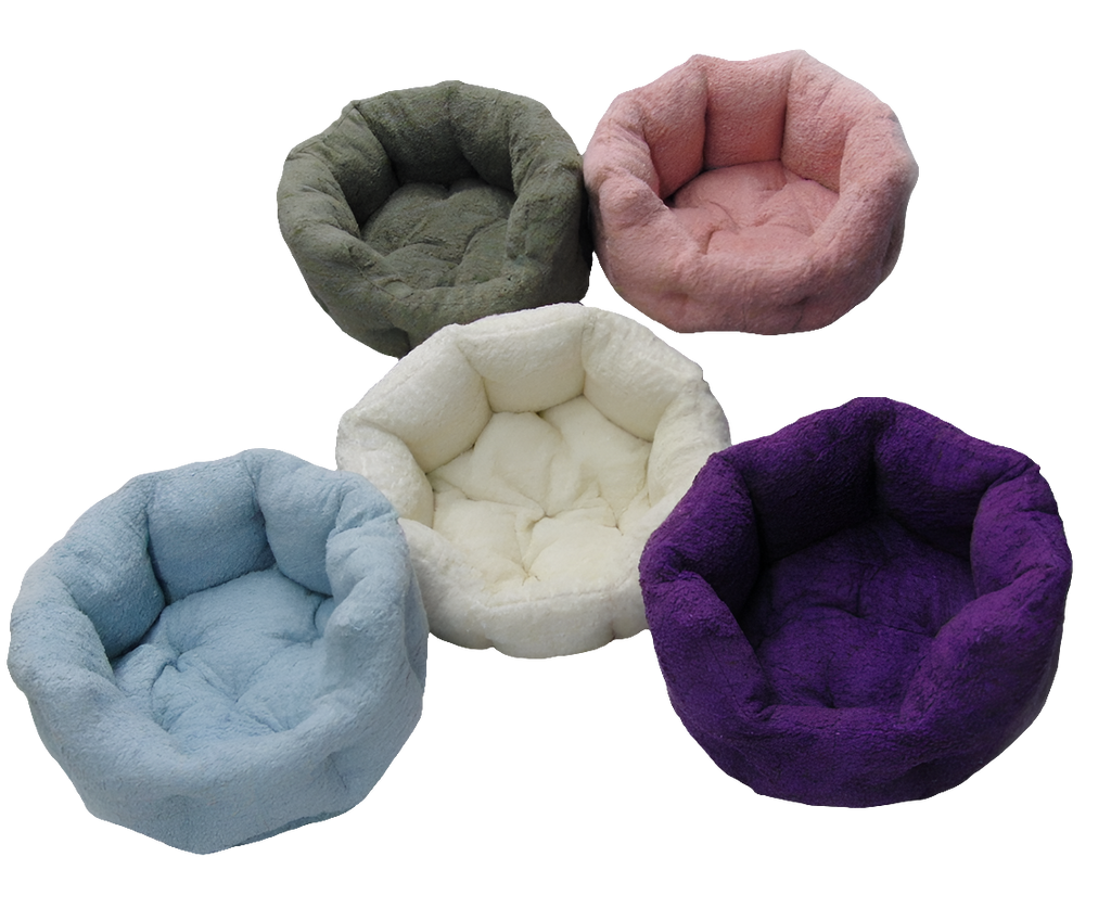 Welkas Kuschelbett „Uschi“ - rundes Bett mit hohem Rand und Einstieg